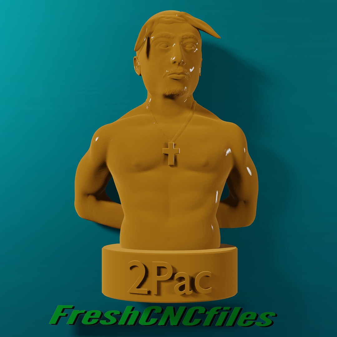 2pac | CNC 3D Relief Files, STL - Etsy