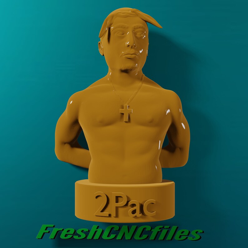 2pac CNC 3D Relief Files STL - Etsy