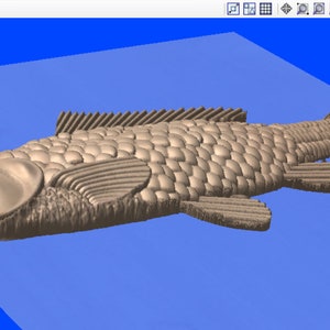 Fish | CNC 3D Relief File STL - Etsy