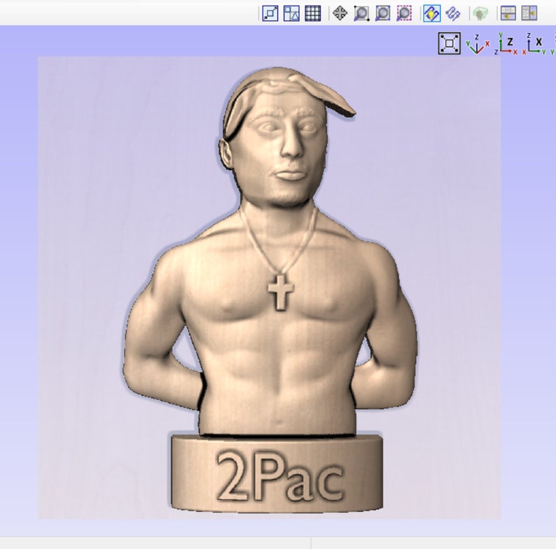 2pac | CNC 3D Relief Files, STL - Etsy