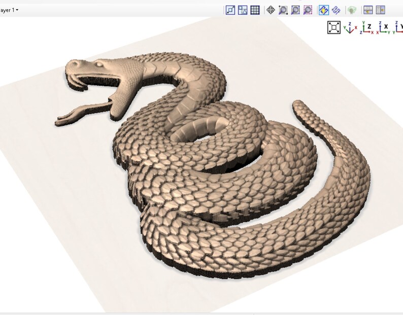 Snakes, 3 Files CNC 3D Relief File STL - Etsy