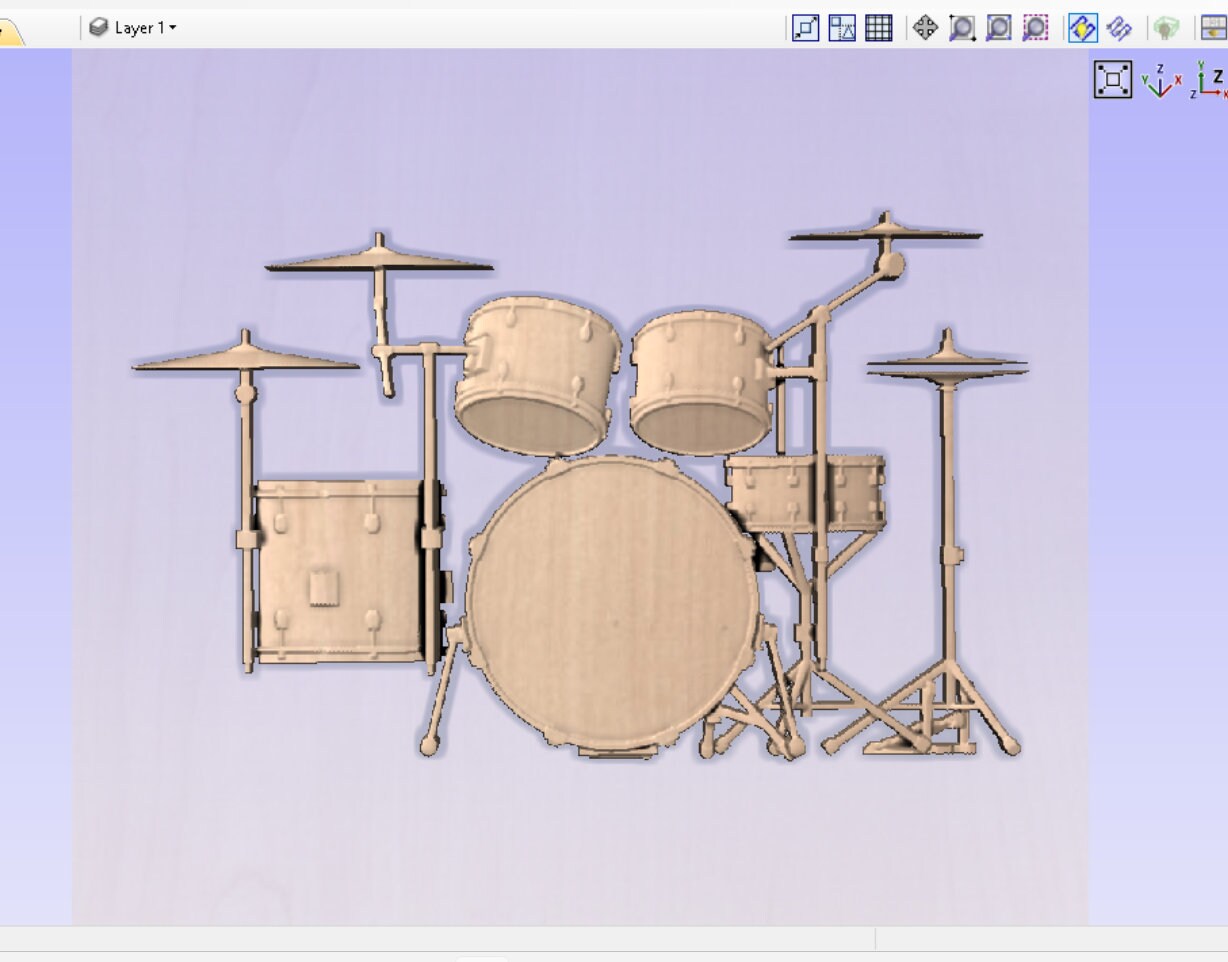 Band Instruments Three Files CNC 3D Relief Files, STL - Etsy