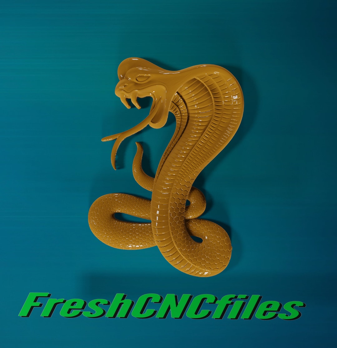 Cobra, Cobra | Arquivo de relevo CNC 3D STL - Etsy Portugal