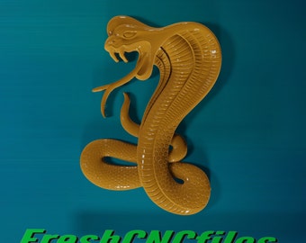 Snake CNC 3D Relief File STL - Etsy