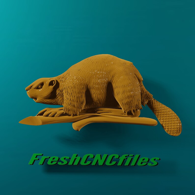 Beaver CNC 3D Relief File STL - Etsy