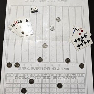 Horse Race Dice Game - Printable - Play Now - Etsy