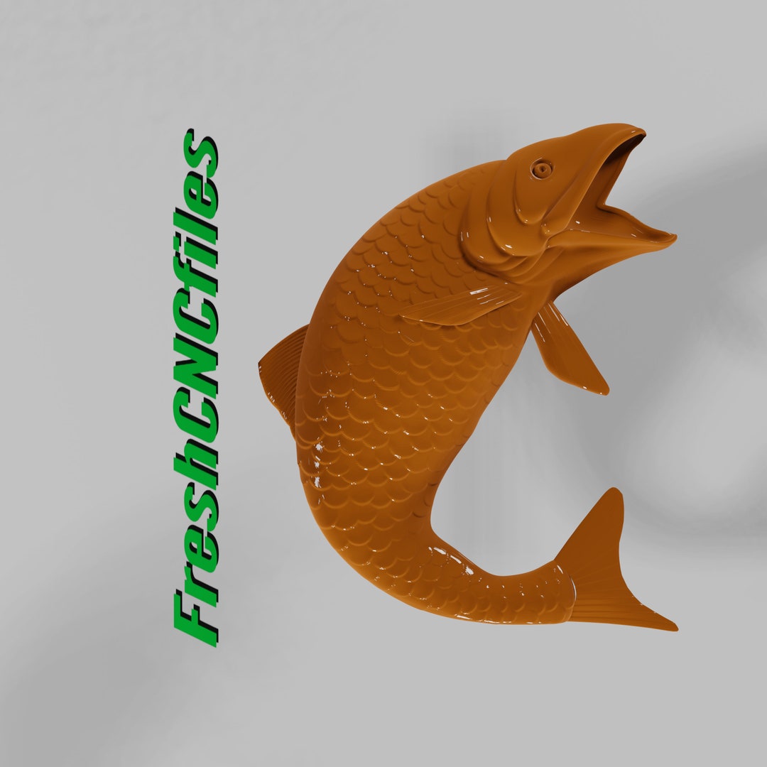 Salmon Fish | CNC 3D Relief File STL - Etsy