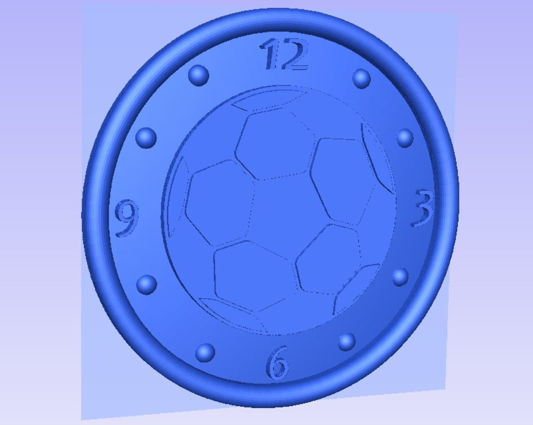Soccer Clock | CNC 3D Relief File STL - Etsy