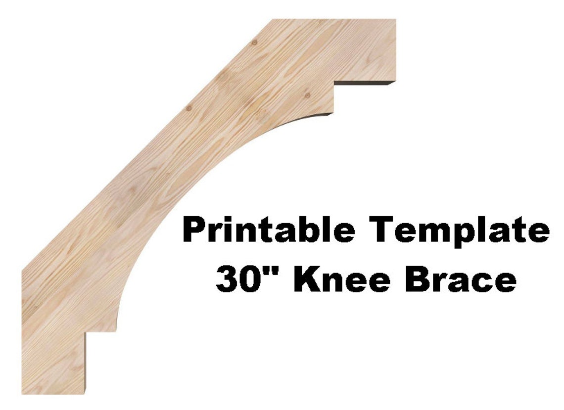 Knee Brace 30-inch Printable Template - Etsy