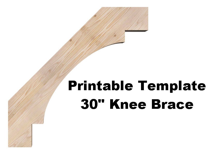 Knee Brace 30-inch Printable Template - Etsy