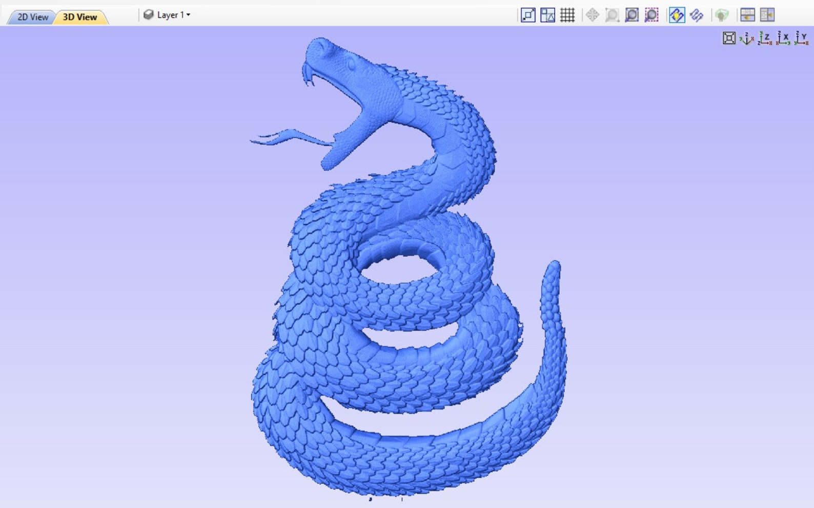 Snake CNC 3D Relief File STL - Etsy Canada