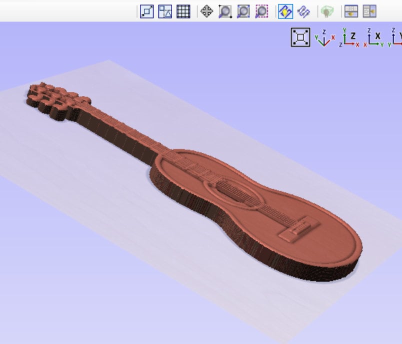 Guitar CNC 3D Relief File STL - Etsy