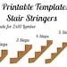 Stair Stringer Templates for 2x10 Lumber - Etsy