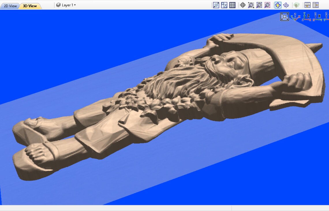 Gnome 2 Signs blank CNC 3D Relief File STL - Etsy