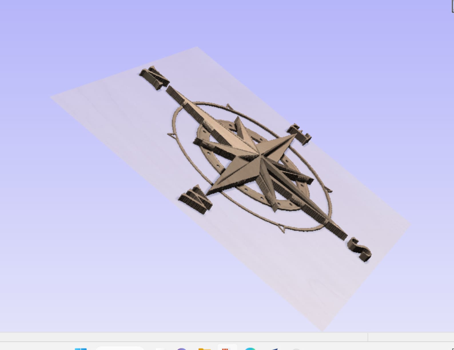 Compass CNC 3D Relief File STL - Etsy