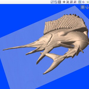Swordfish | CNC 3D Relief File STL for Router Machine - Etsy