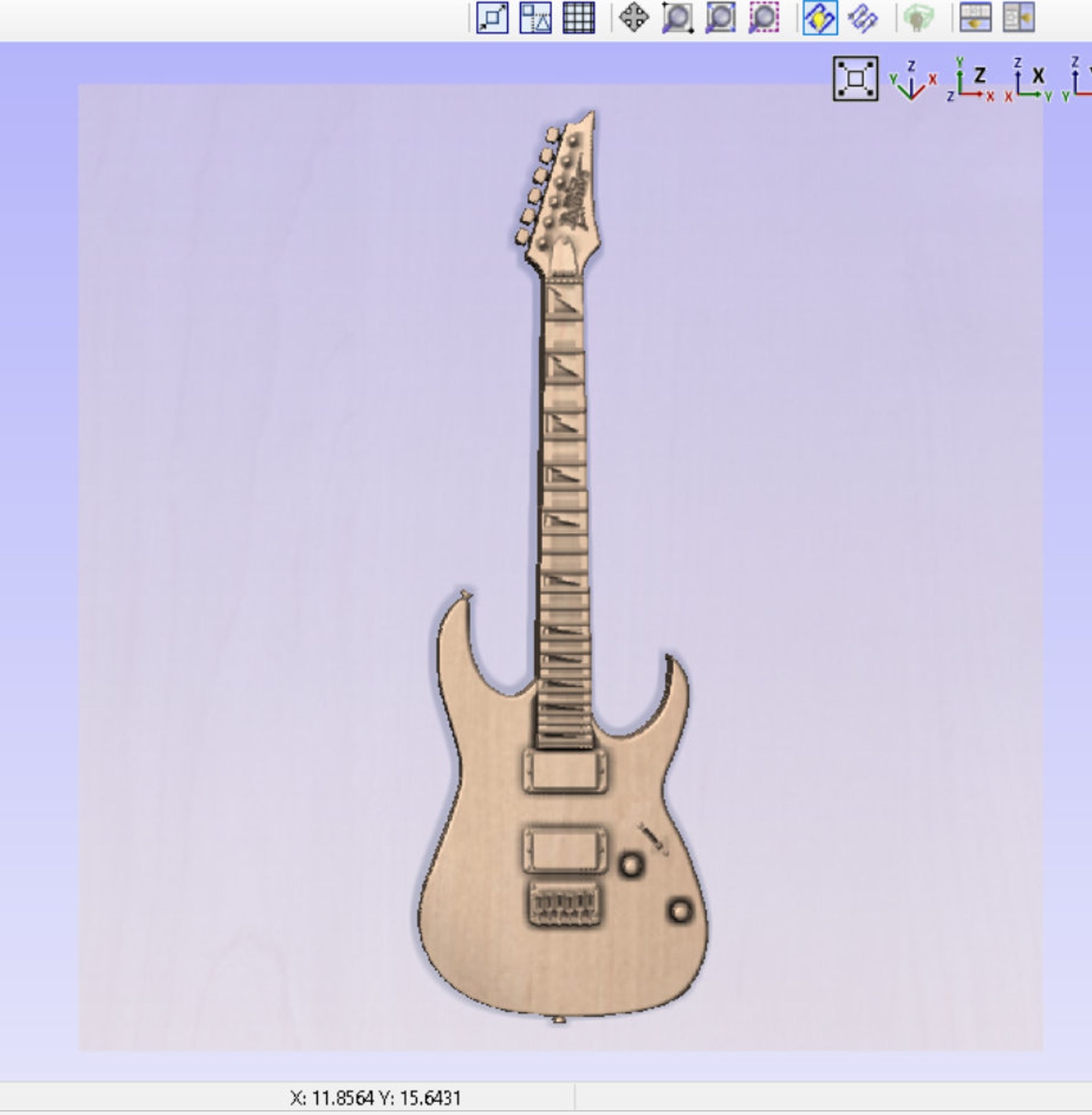 Guitar | Five Files - CNC 3D Relief Files, STL - Etsy