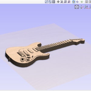 Guitar | Five Files - CNC 3D Relief Files, STL - Etsy