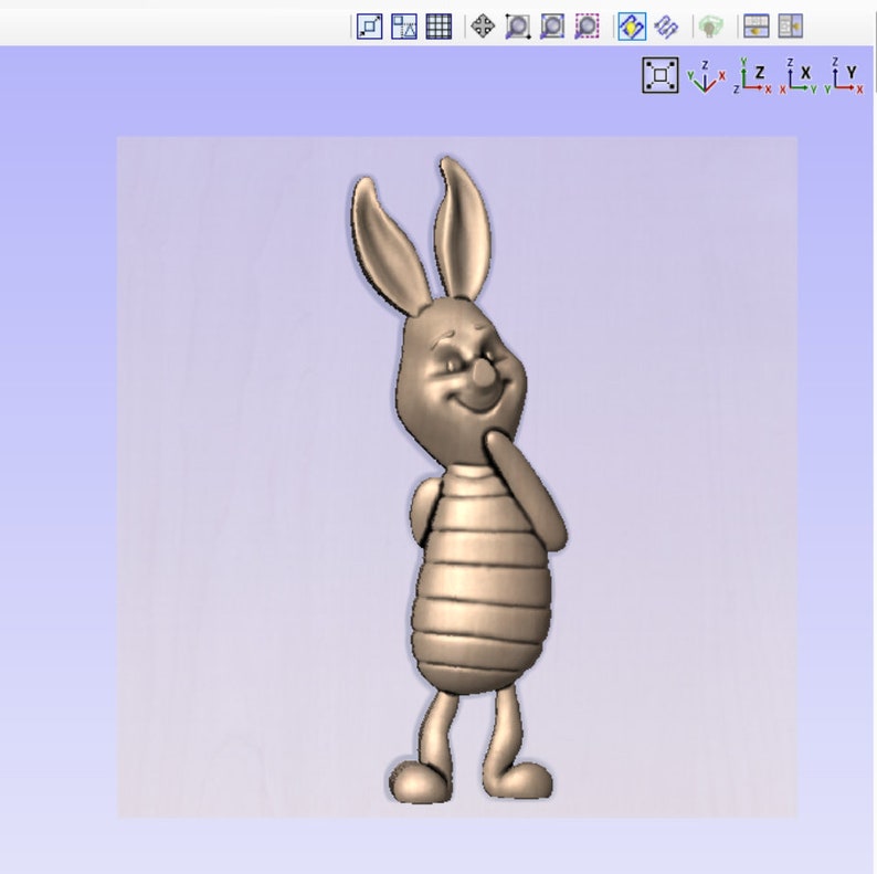 Cartoon Show Characters CNC 3D Relief File STL 4 Files - Etsy