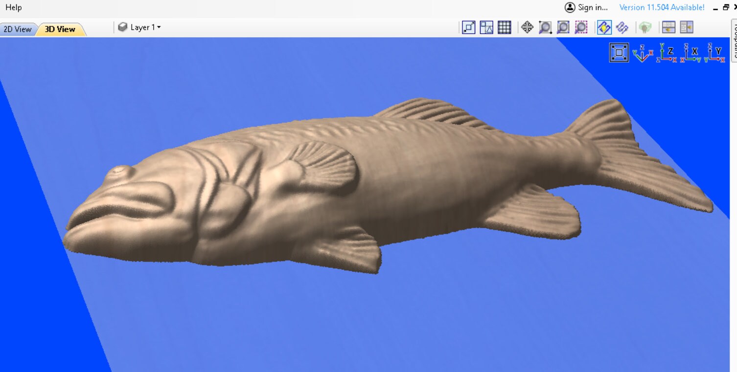 Rudd Fish CNC 3D Relief File STL - Etsy