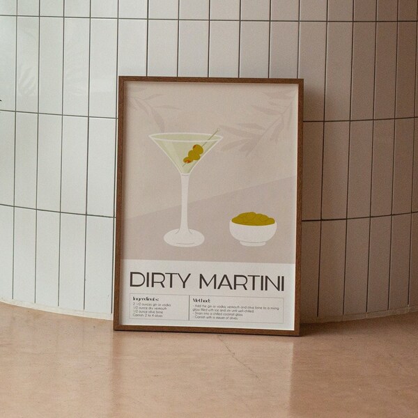 Dirty Martini - Etsy
