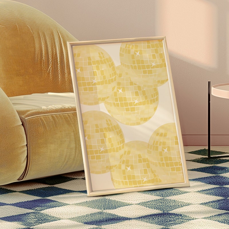 Yellow Wall Art - Etsy