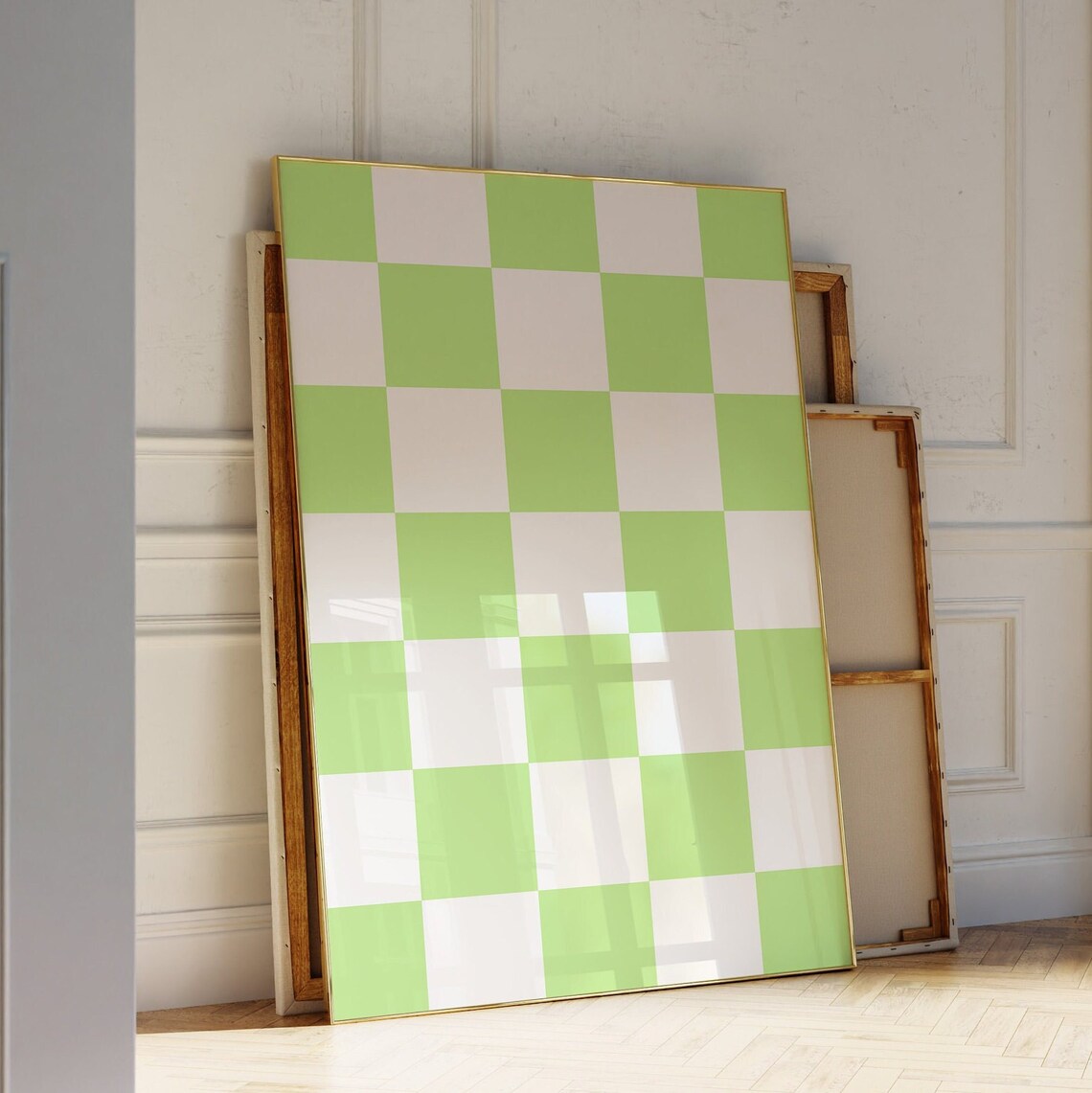 Checkered Poster Checkered Wall Art Funky Poster Checker Room - Etsy