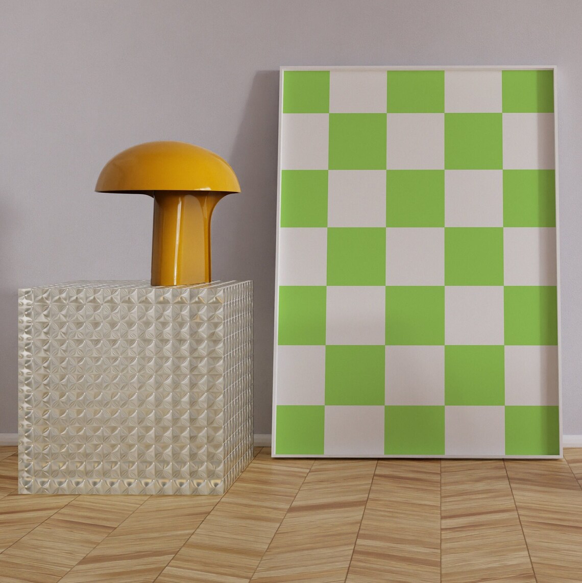 Checkered Poster Checkered Wall Art Funky Poster Checker Room - Etsy