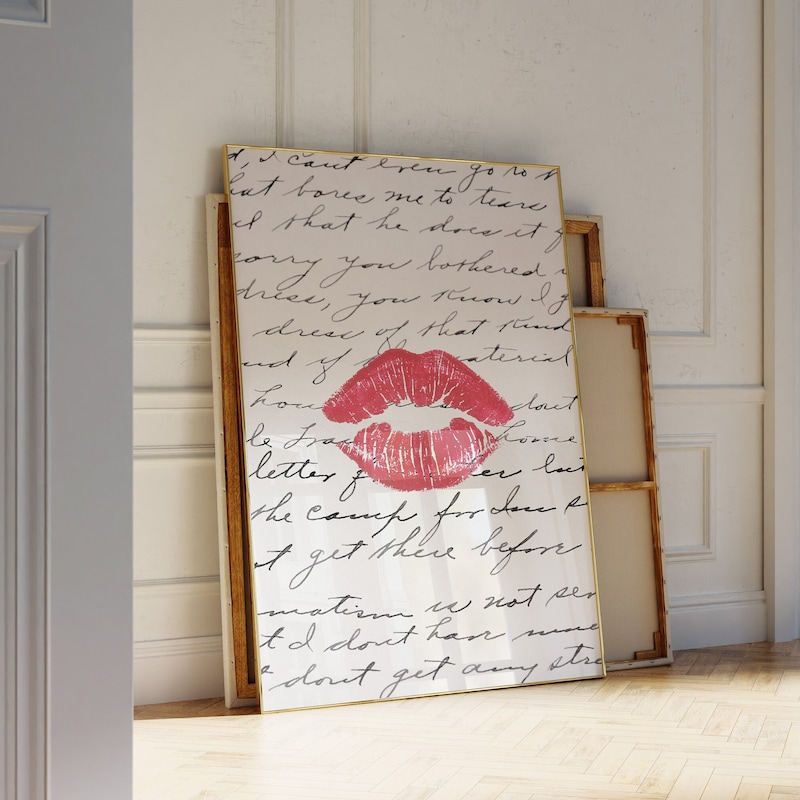 Lips Poster - Etsy