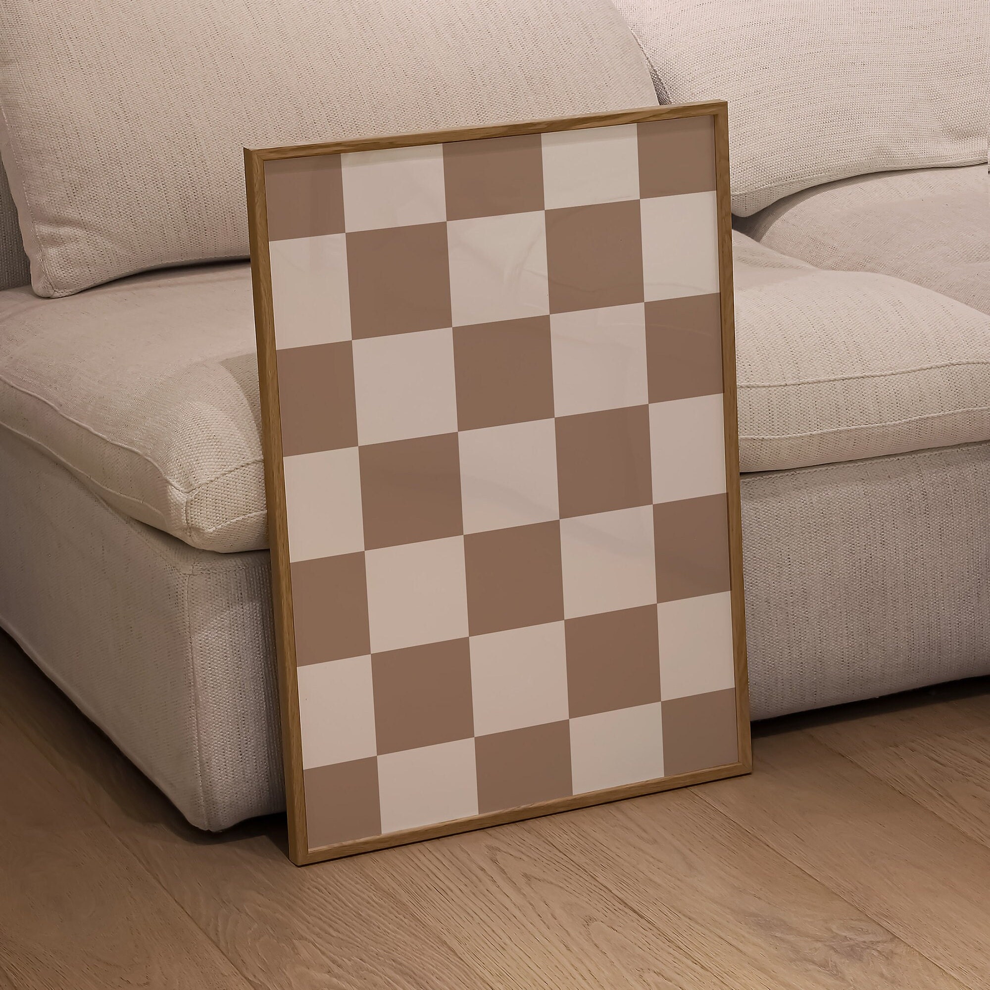 Checkered Wall Art Checkers Poster Funky Wall Decor Trendy - Etsy