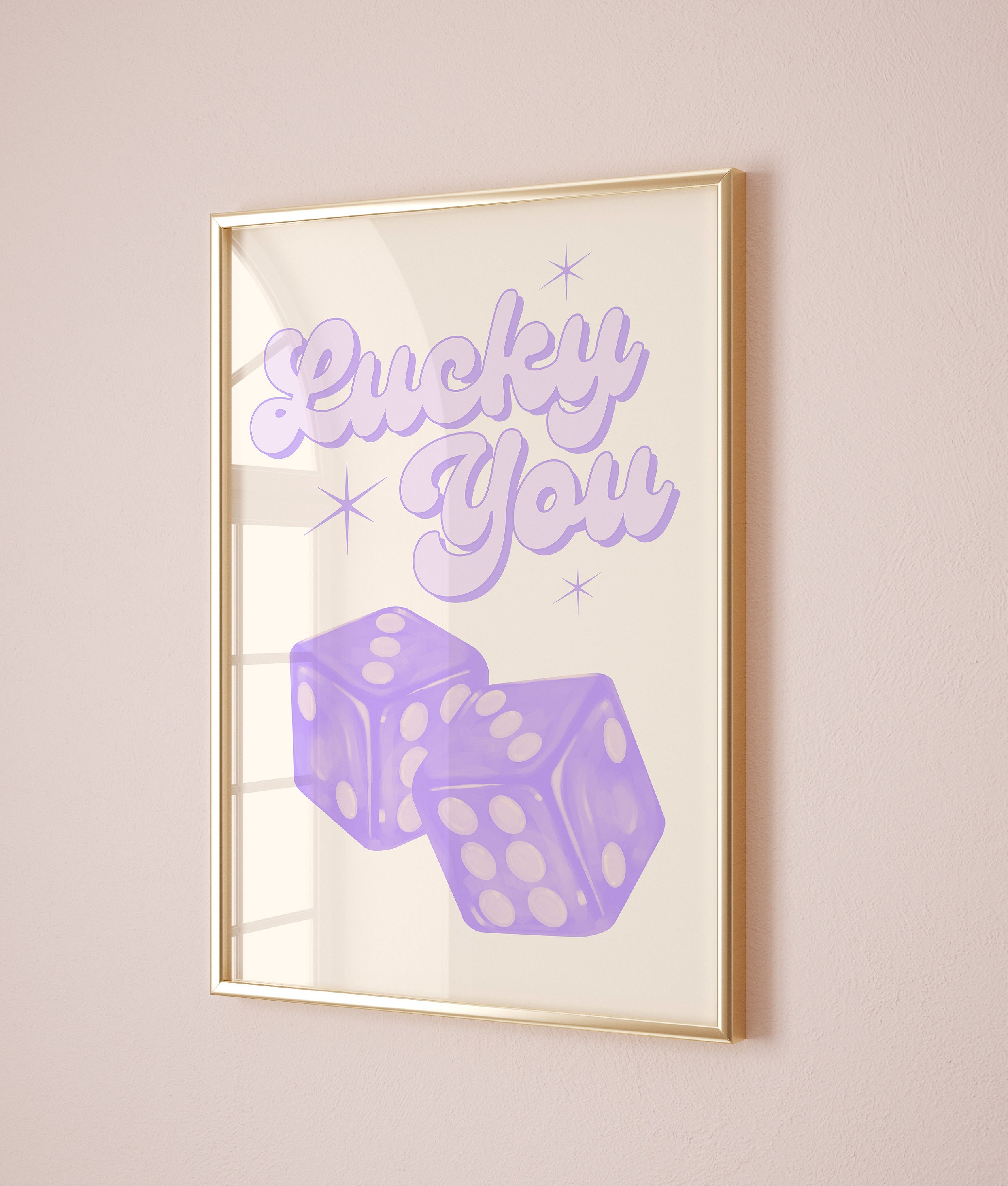 Trendy Gallery Wall Set of 6 Lilac Wall Art Trendy Poster Preppy Wall ...
