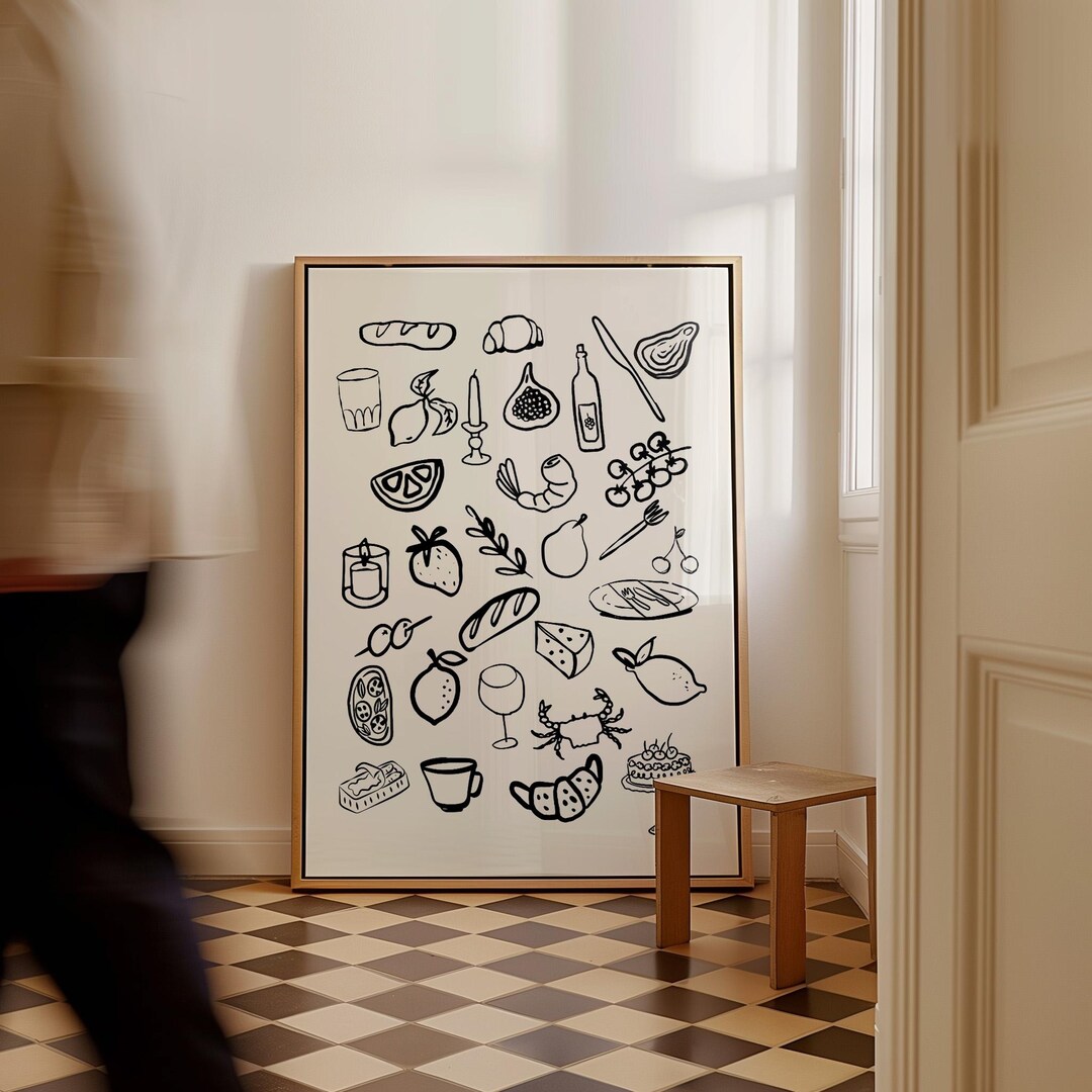 Aesthetic Kitchen Decor Kitchen Poster Kitchen Wall Art Print Trendy ...