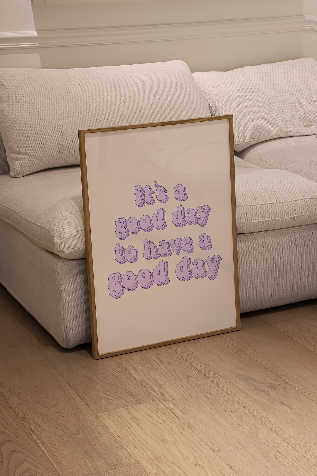 Typography Poster Purple Wall Art Trendy Wall Art Gen Z Print Funky ...