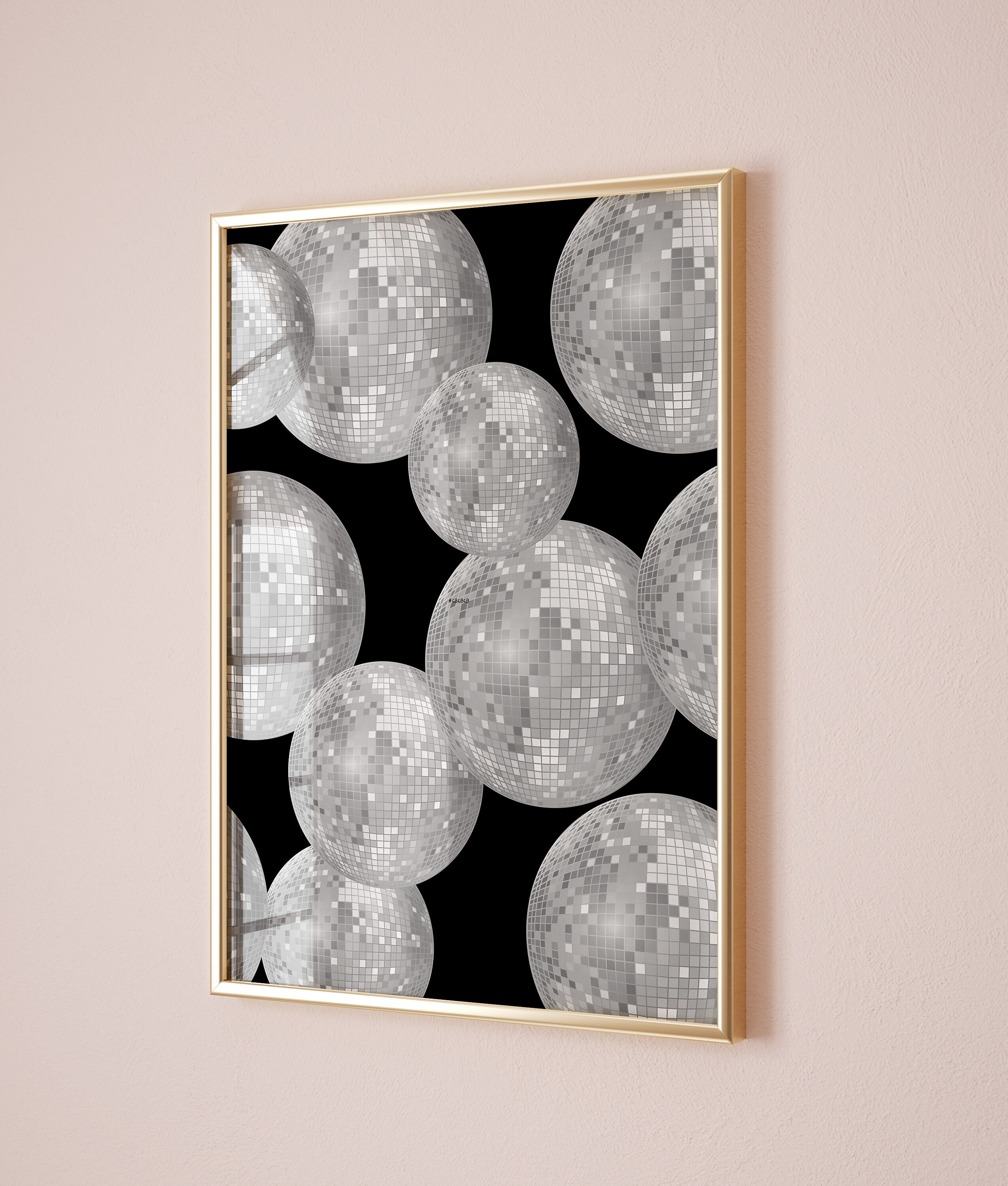 Disco Ball Wall Disco Poster Aesthetic Wall Art Disco Wall Art - Etsy
