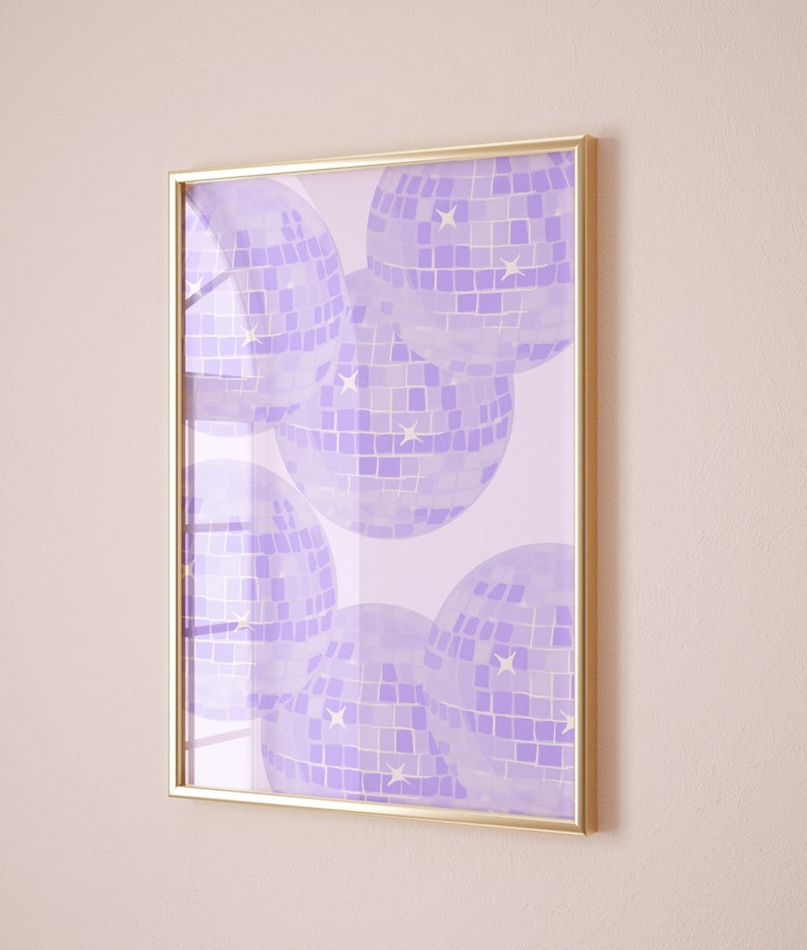 Trendy Gallery Wall Set of 6 Lilac Wall Art Trendy Poster Preppy Wall ...
