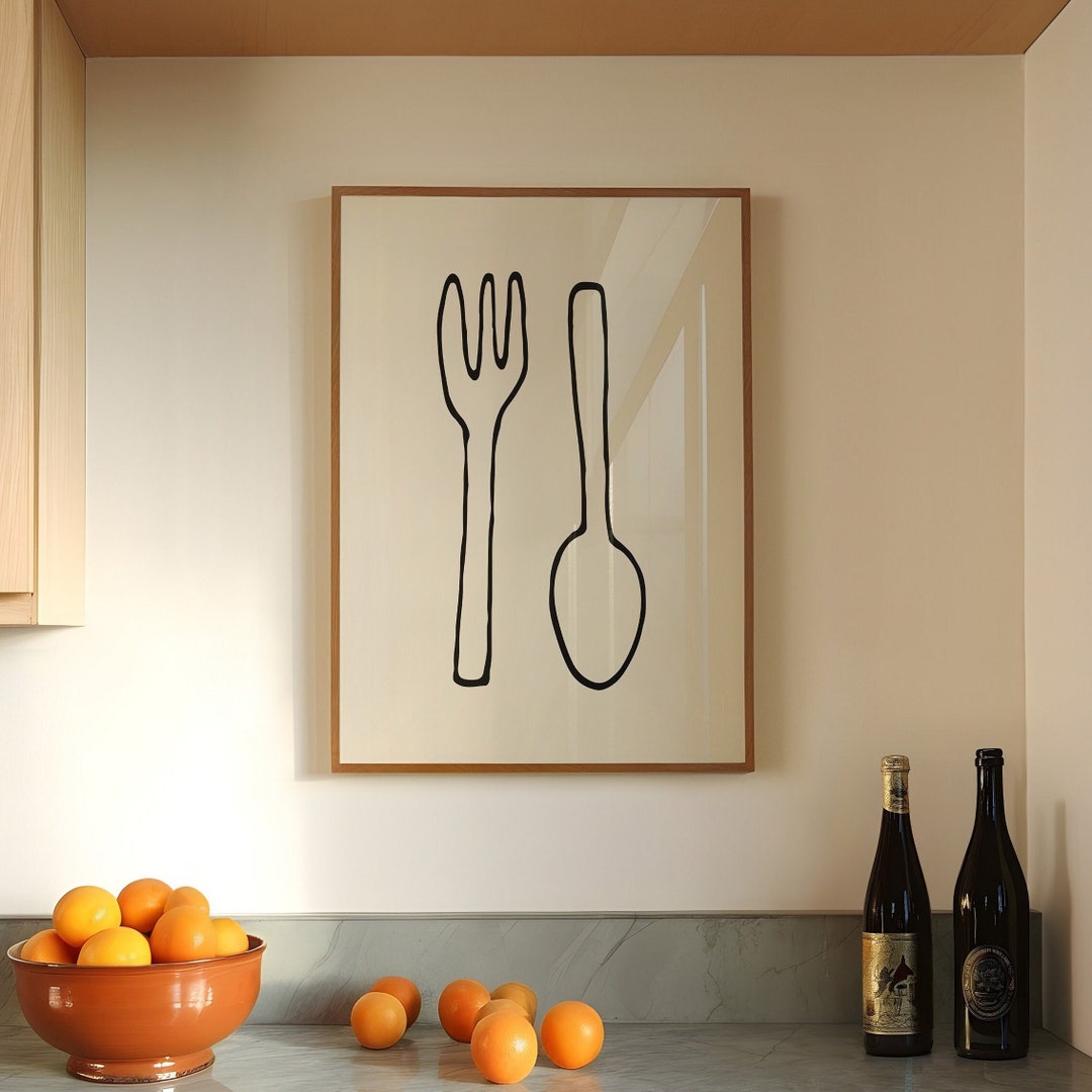 Trendy Kitchen Wall Art Aesthetic Kitchen Food Art Print Kitchen Wall ...