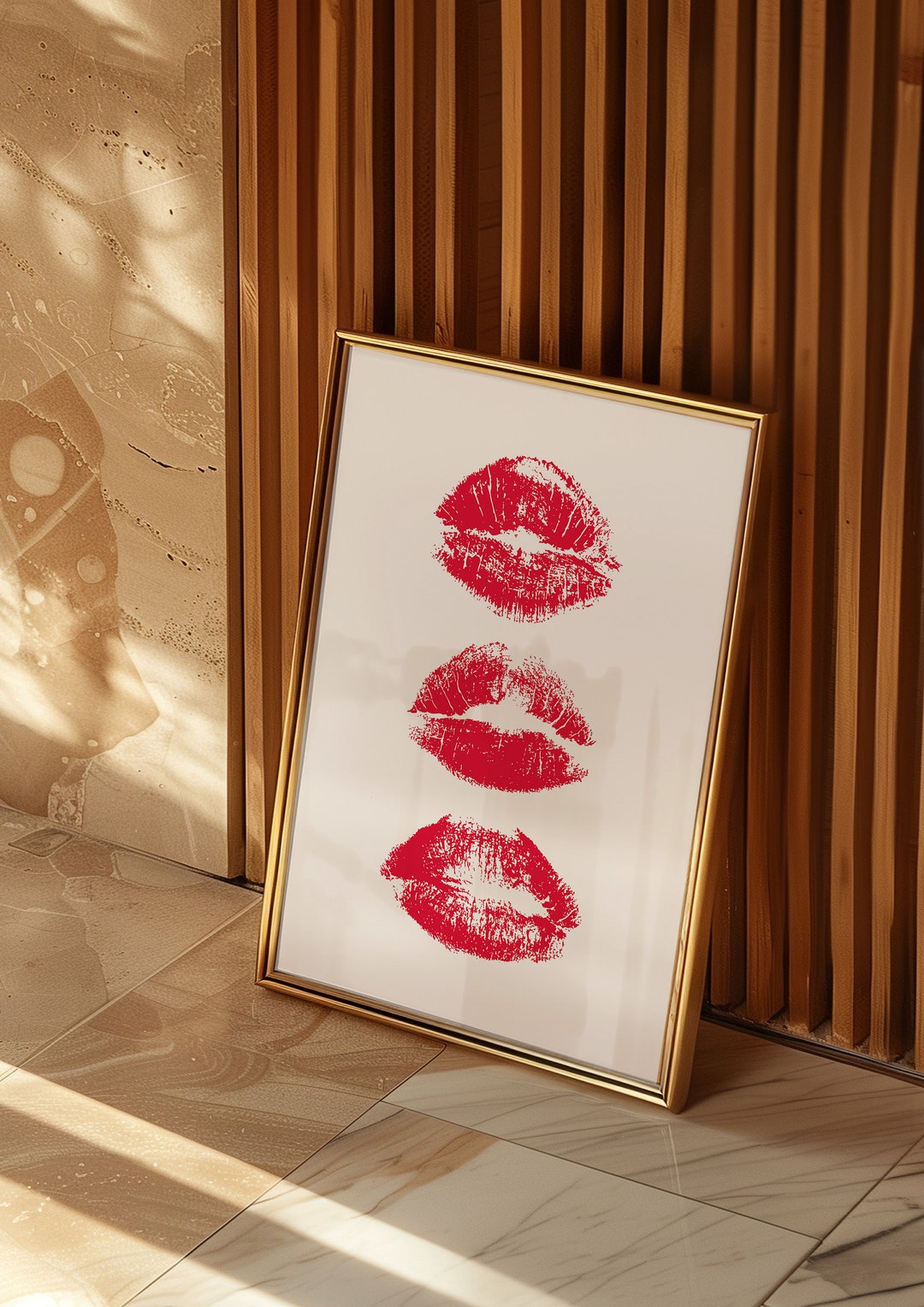 Kiss Lips Wall Art Trendy Wall Art Lips Print Preppy Dorm Trendy Art ...