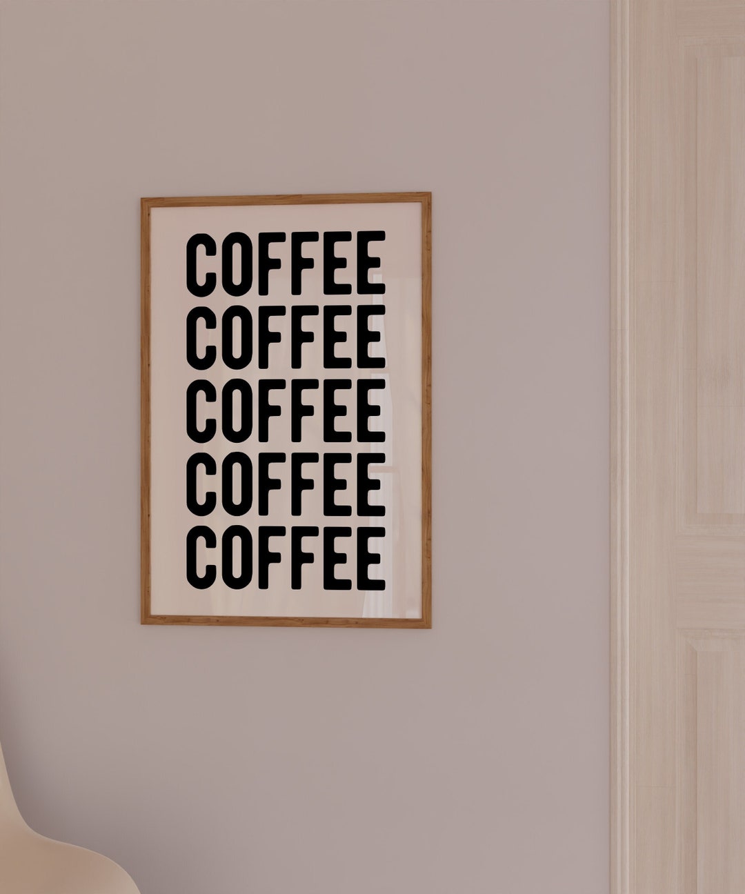 Coffee Bar Art Prints Coffee Guide Poster Kitchen Digital Prints Trendy ...