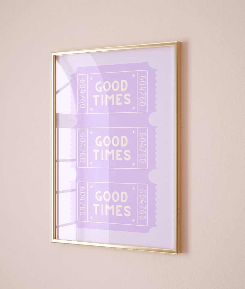 Trendy Gallery Wall Set of 6 Lilac Wall Art Trendy Poster - Etsy