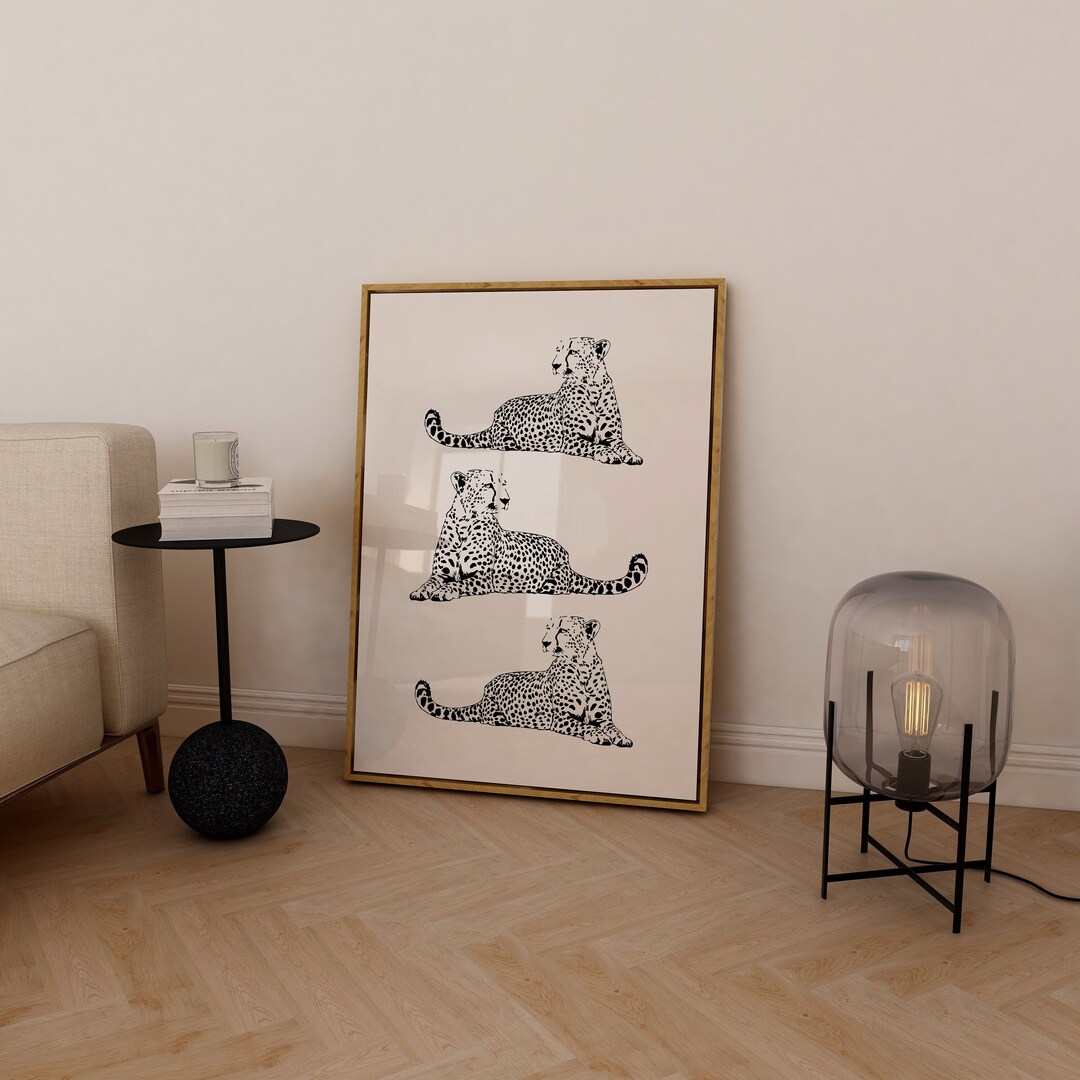Cheetah Wall Art Trendy Digital Prints Preppy Wall Art Yk2 Poster Tiger ...