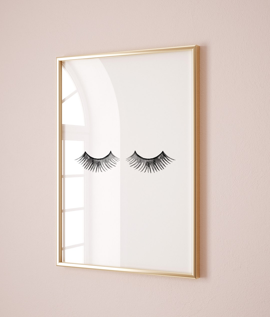 Lashes Wall Art Trendy Poster Lips Print Trendy Digital Prints Preppy ...