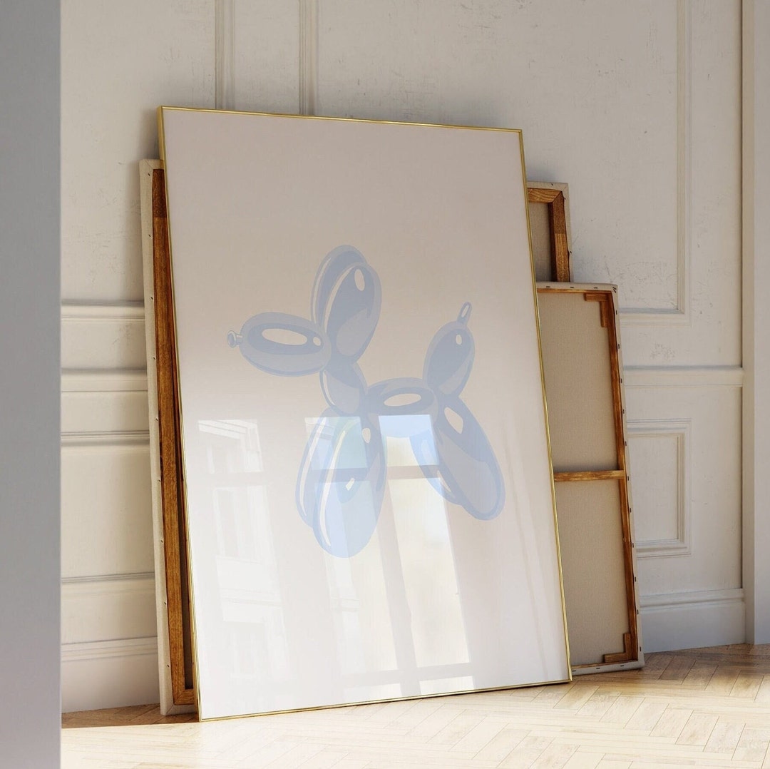 Blue Wall Art Preppy Room Decor College Dorm Poster Trendy Wall Decor ...