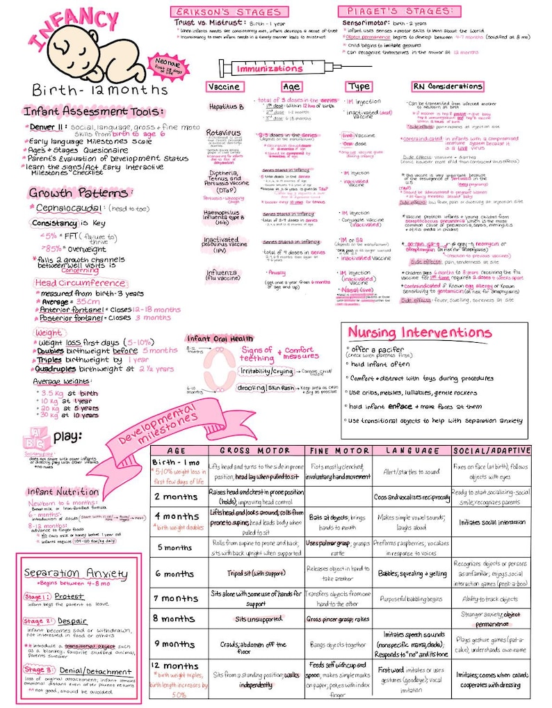 Growth & Development Concept Map Templates - Etsy