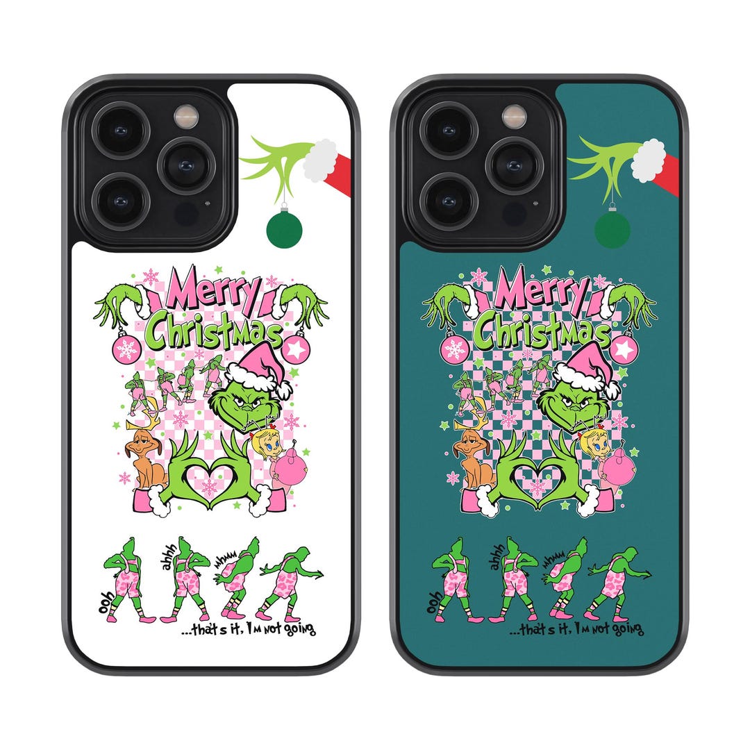 Christmas Grinch Custom Phone Case, Rubber TPU, Funny Samsung, iPhone ...