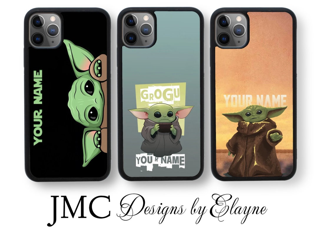 Personalised Grogu iPhone Cases, iPhone 14 Pro Max, iPhone 13 12 11 X ...