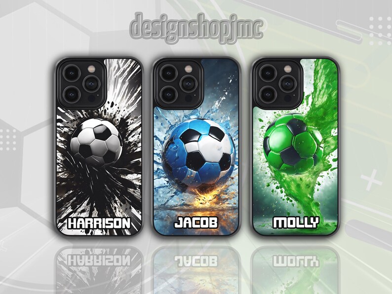 Personalized Soccer Ball Phone Case, Custom Name, iPhone & Samsung ...