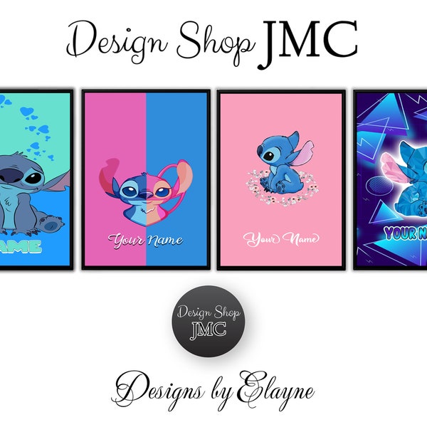 Stitch Poster - Etsy