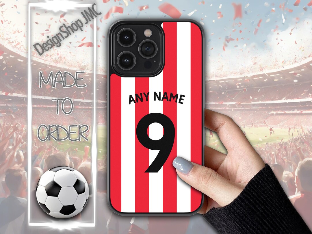 Personalised Sunderland Football Phone Case Fits Apple Iphone, Samsung ...