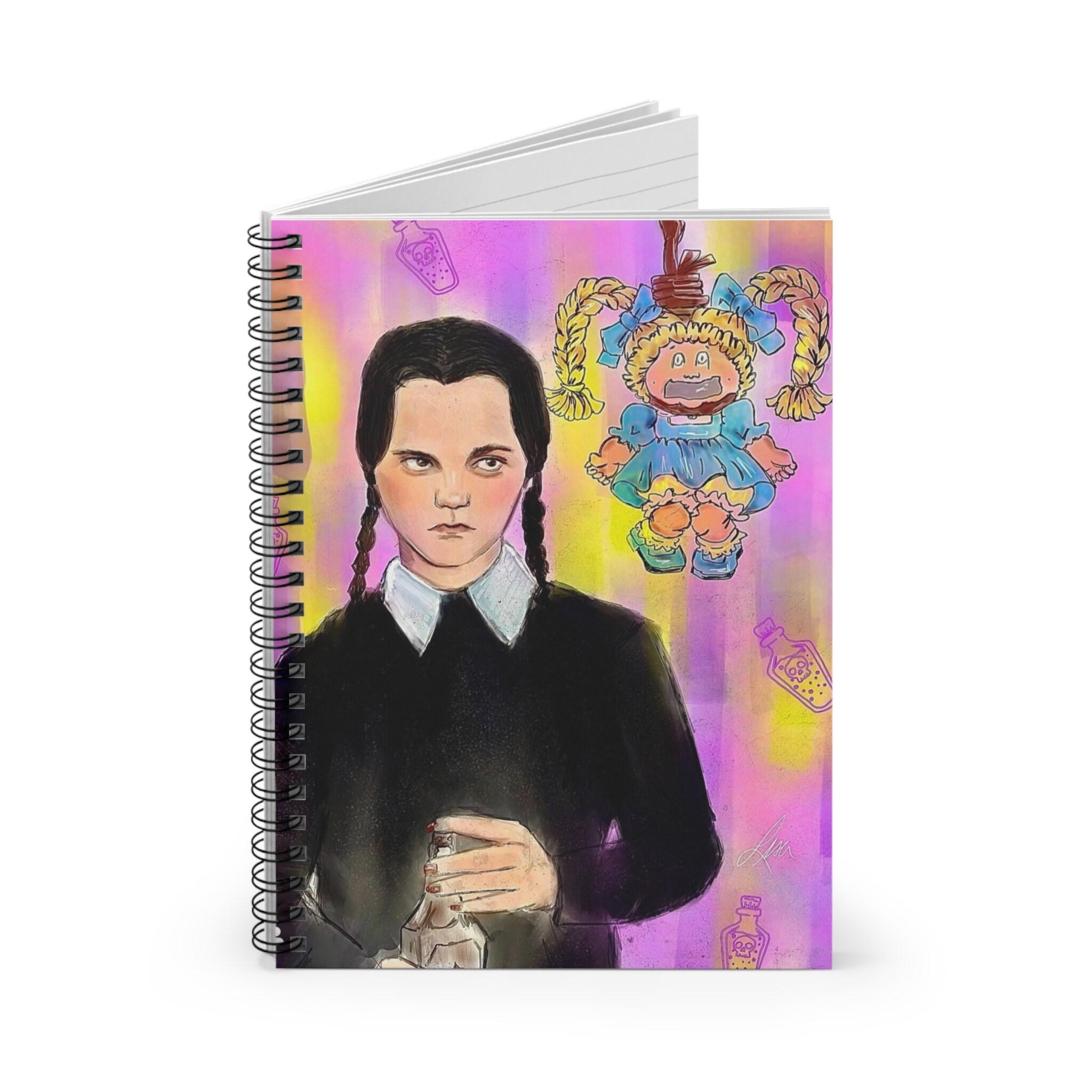 Wednesday Addams Christina Ricci Spiral Notebook Ruled Line - Etsy