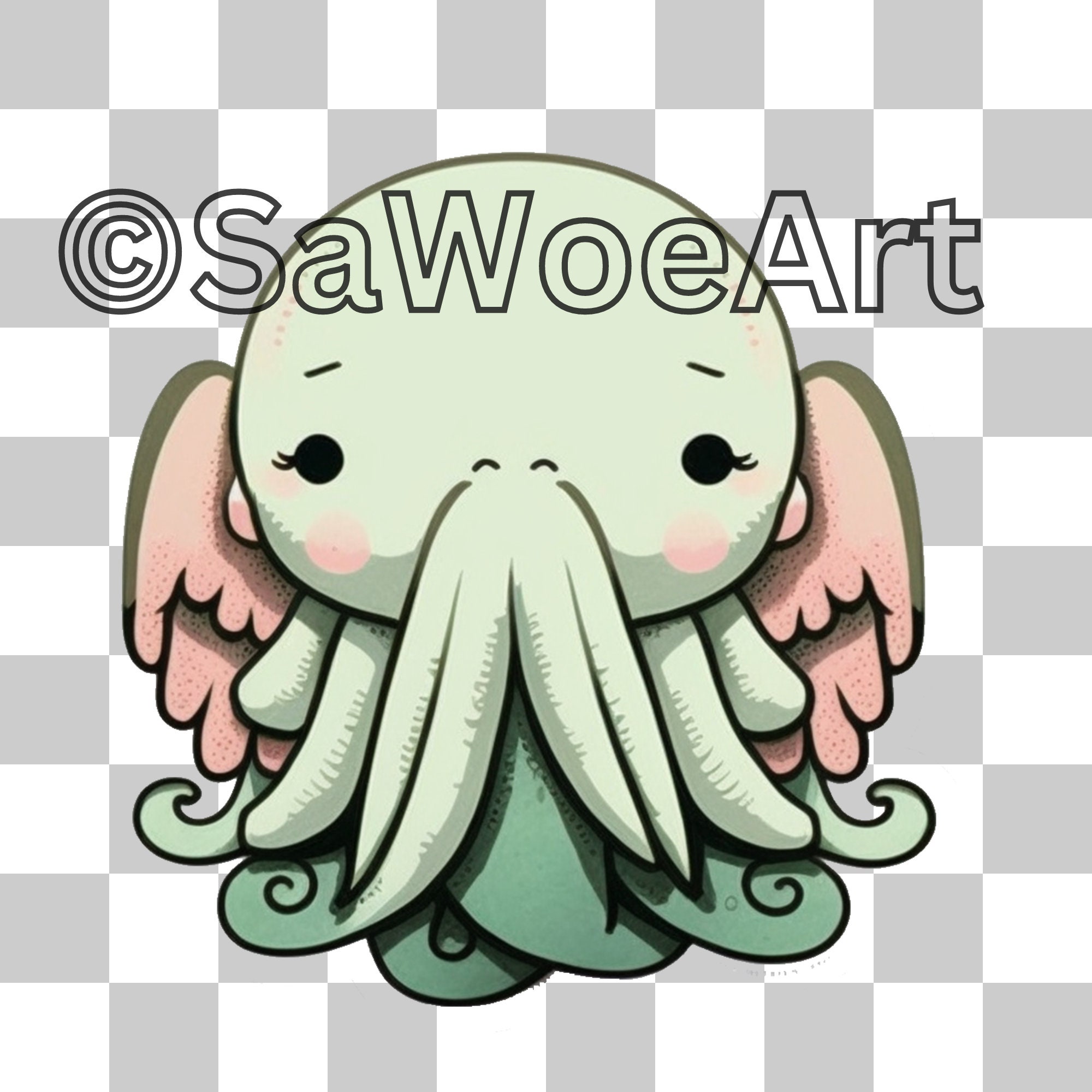 Cute Kawaii Cthulhu SVG Files Bundle of 8 Digital Instant - Etsy